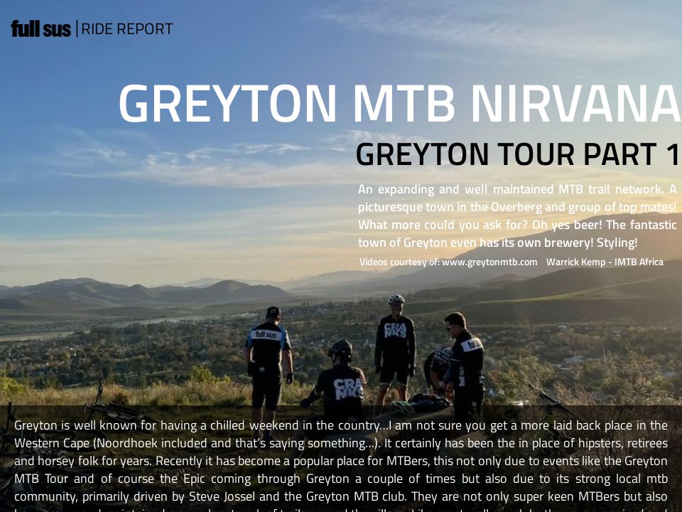 COVER FEATURE: GREYTON TOUR PART 2 - Full Sus MTB Mag Vol 75