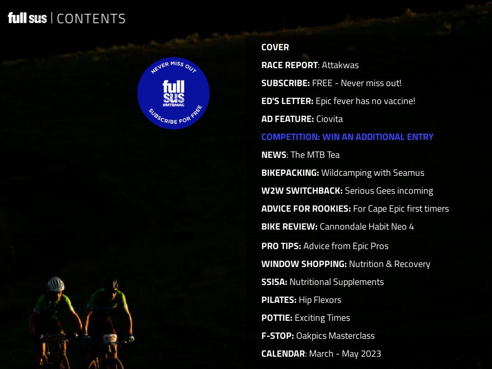CONTENTS - Full Sus MTB Mag Vol 77